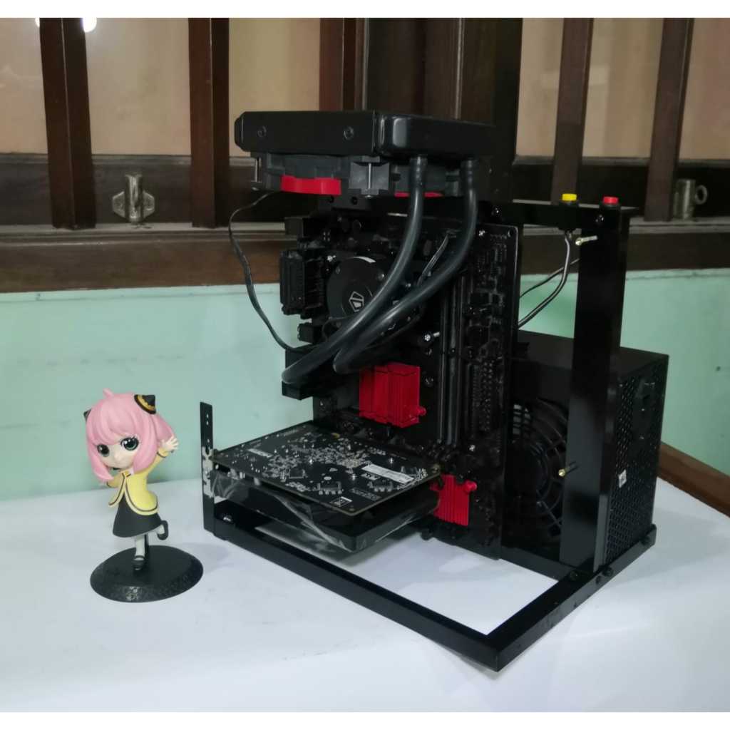 Matx CPU Case / ITX Vertical Open Air Aluminum Computer Case | Shopee ...