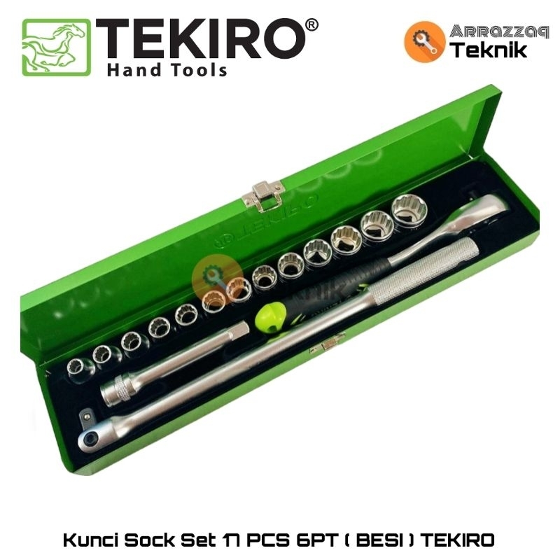Tekiro Socket Wrench Set 17 PCS 6 PT - Socket Wrench Set (IRON ...