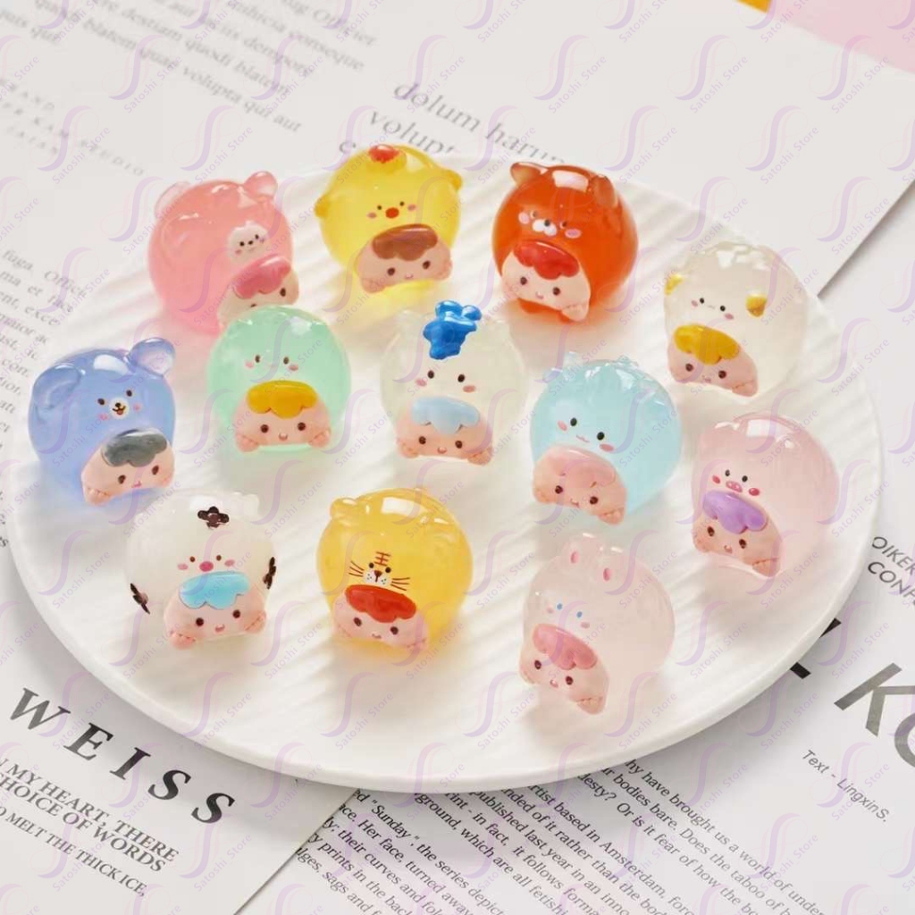 Miniature Cute Shio Character Toy | Clay Resin | Gid | Glow In Dark ...
