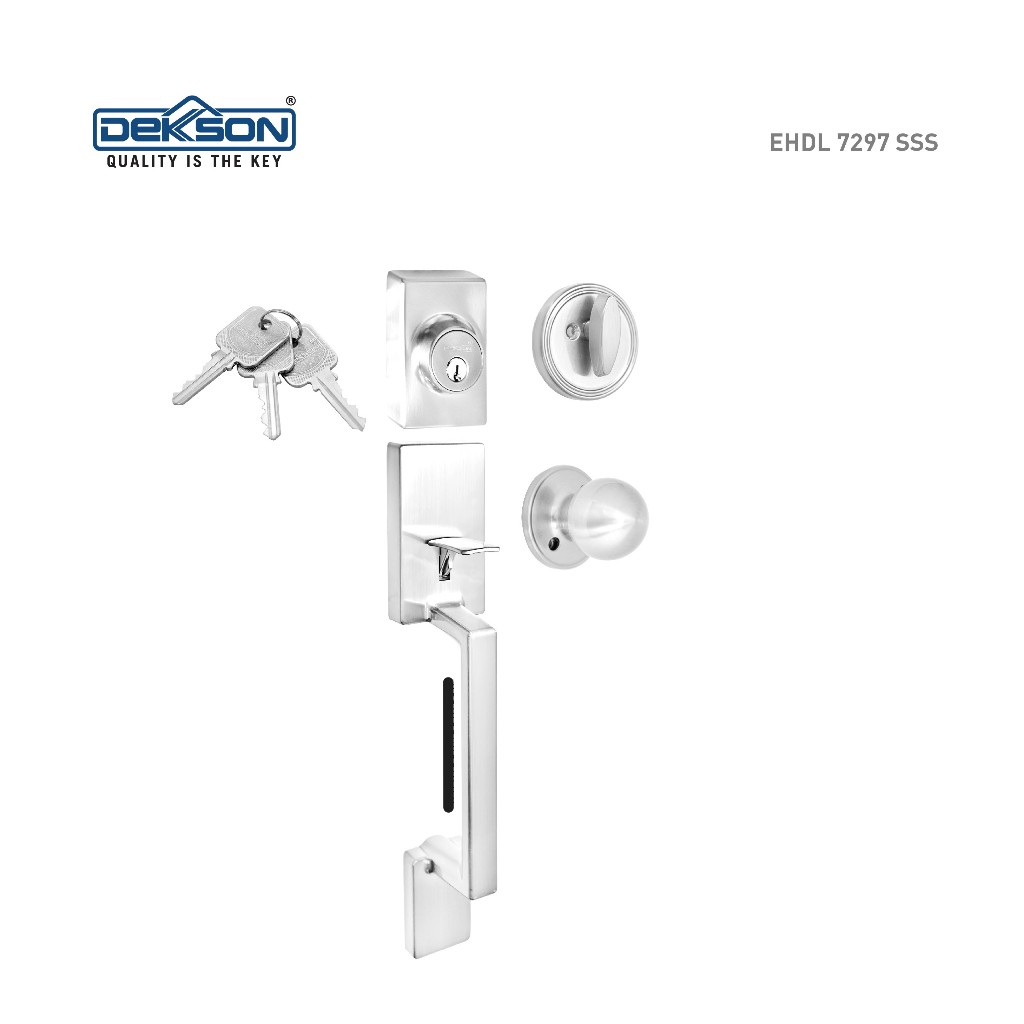 Distance Handle Dekkson Deluxe Main Door Lock Set EHDL D7297 SSS ...