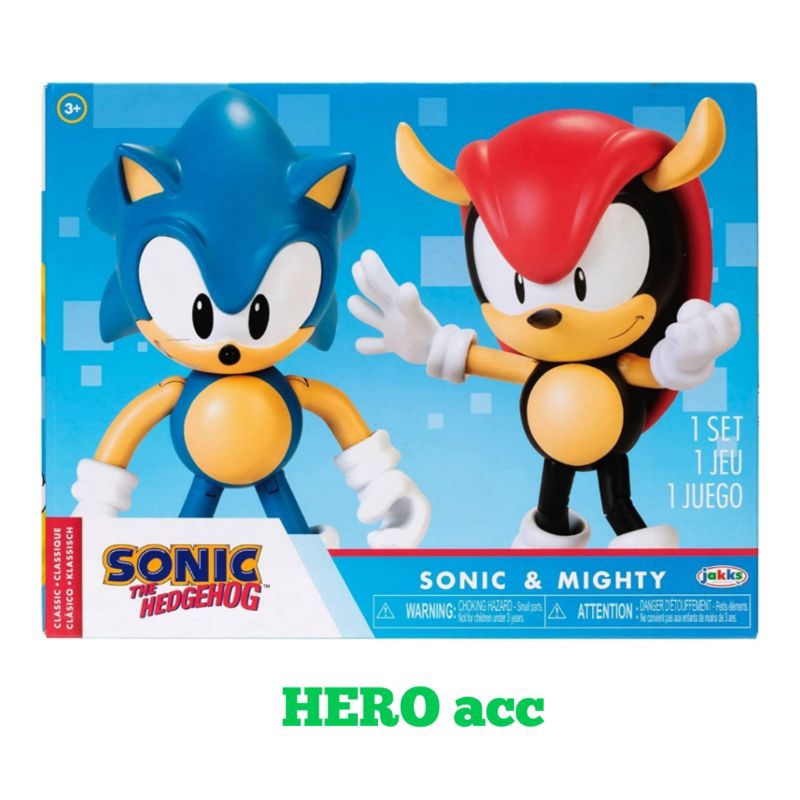 Sonic The Hedgehog Figure Sonic & Mighty 2pack set original JAKKS ...