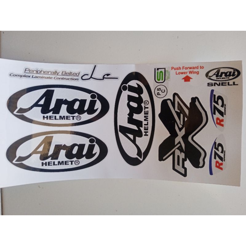 Arai Sticker set | Shopee Singapore