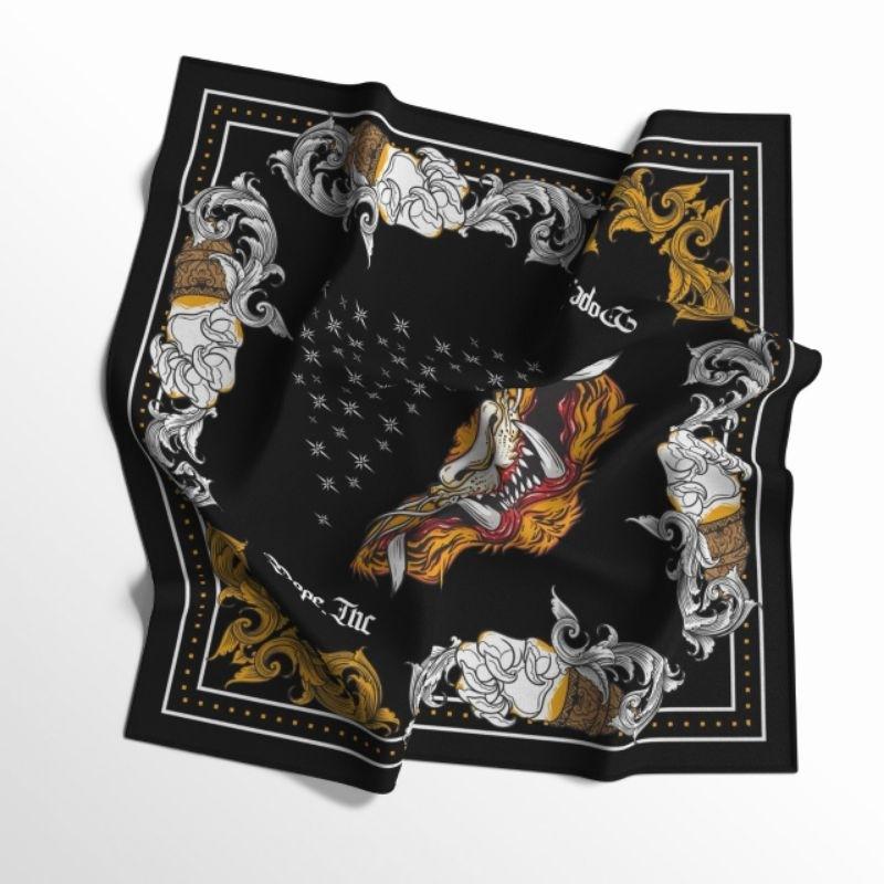 One_slayer SCRAF Bandana with Balinese Barong Motif, multifunctional ...