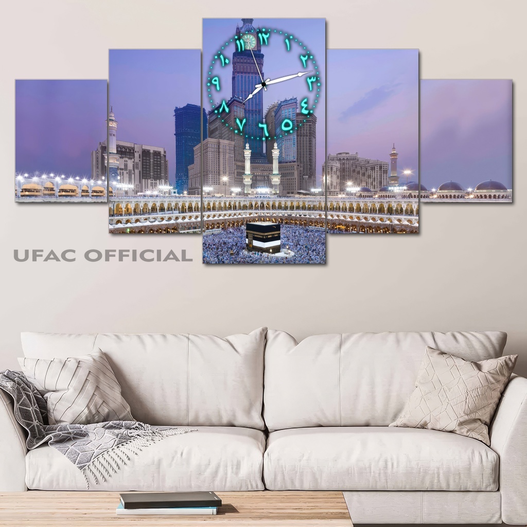 Big Clock Kaaba Mecca Makah 80X40 Multipanel | Ubac Official| Islamic ...