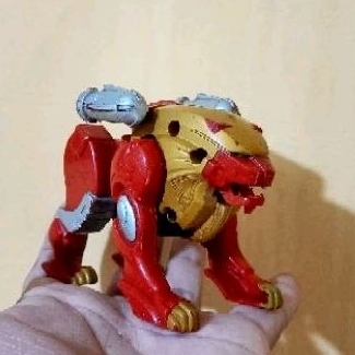 Action figure Power Rangers Wild Force Megazord Red Lion Zord second ...