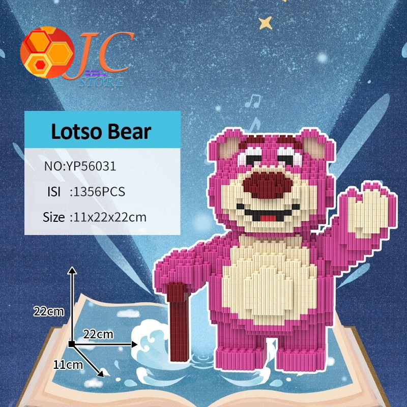 Jc Nano Blocks TOY STORY LOTSO BEAR Toys Bricks Educational Toys ...