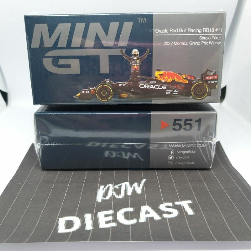 Mini GT MGT 551 Oracle Red Bull Racing RB18 F1 2022 Monaco GP Winner ...