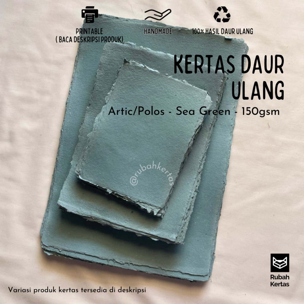 Sea Green Color Recycling Paper 150 gsm | Shopee Singapore