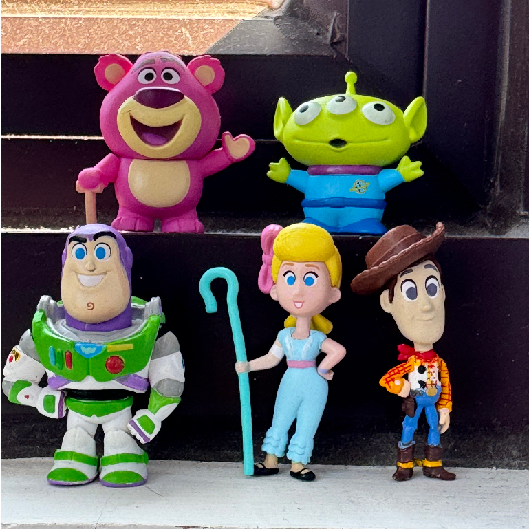 Disney 100 TOY STORY Mini Figure BUNDLE SET (Alien, Lotso, Buzz, Woody ...