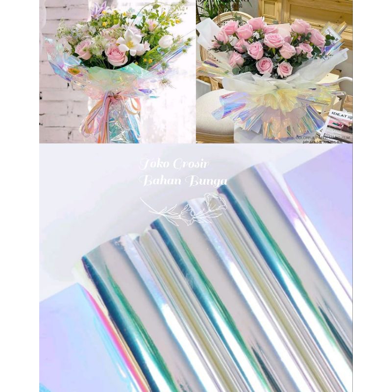 1roll OPP Plastic HOLOGRAM - OPP Plastic holographic rainbow ...