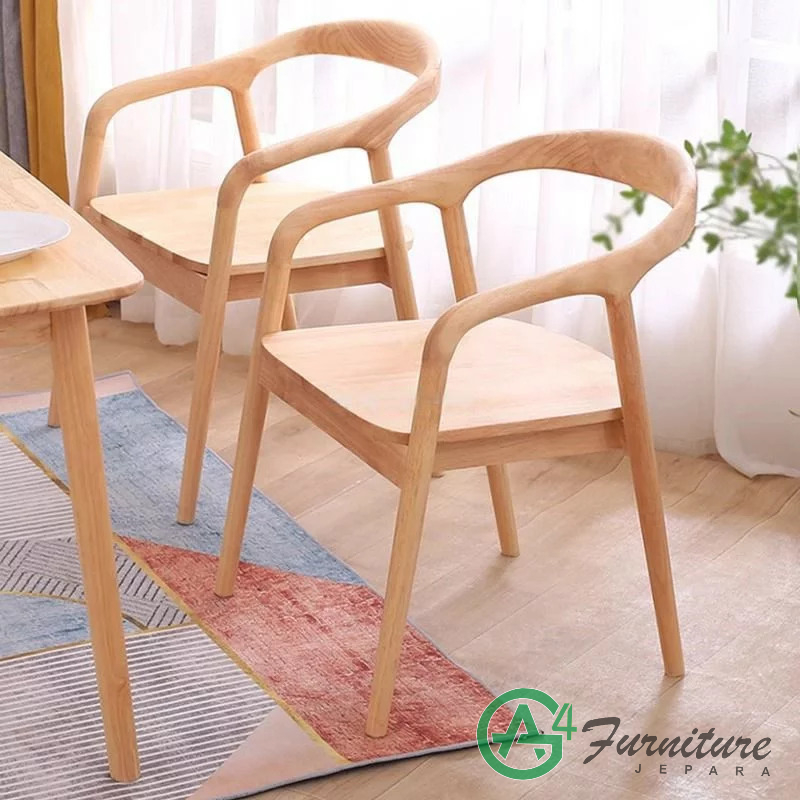 KAYU Latest Modern Teak Wood Cafe Chairs | Shopee Singapore