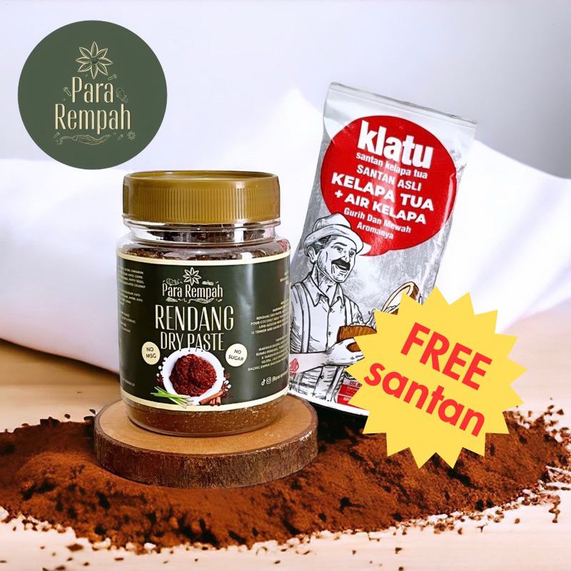 Rendang Seasoning - FREE coconut milk Ready to use - Original Minang ...