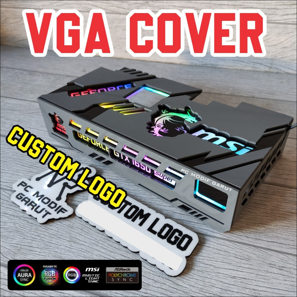 MSI GTX 1650 SUPER CUSTOM VGA COVER LOGO 3 PIN ARGB SYNC | Shopee Singapore