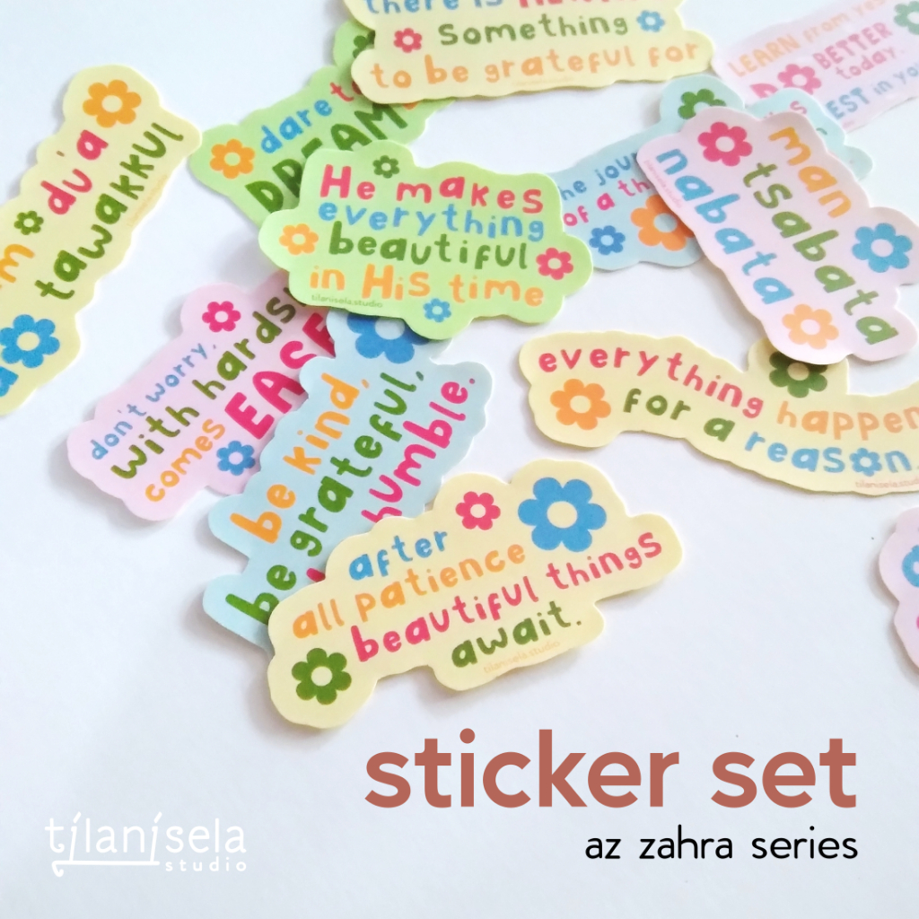 Islamic quote sticker set | Islamic sticker die cut | Shopee Singapore