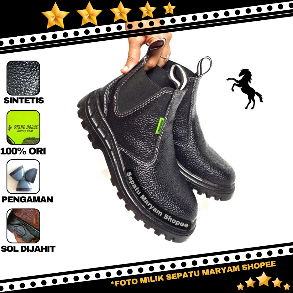 Safety Shoes Ori Iron Toe Men's Septi Shoes for Field Project Work Men ...