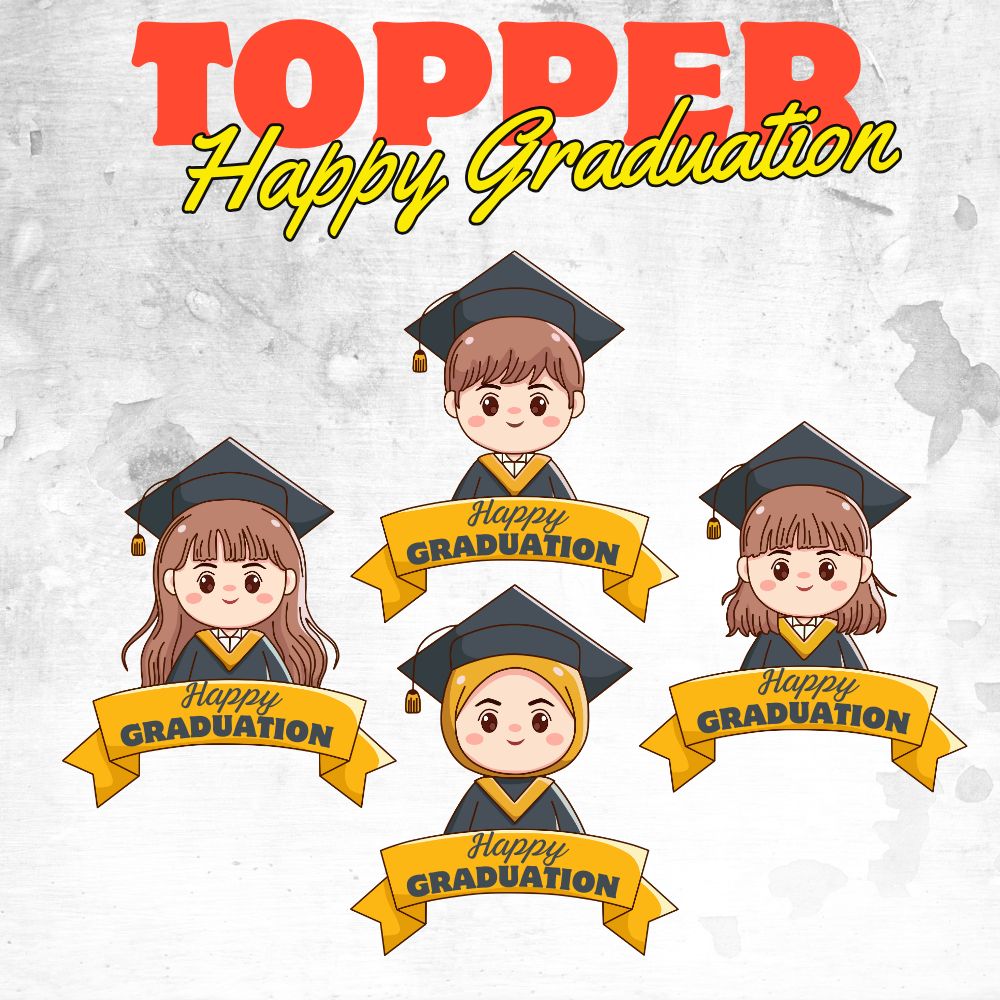 Topper HAPPY GRADUATION GRADUATION | Shopee Singapore