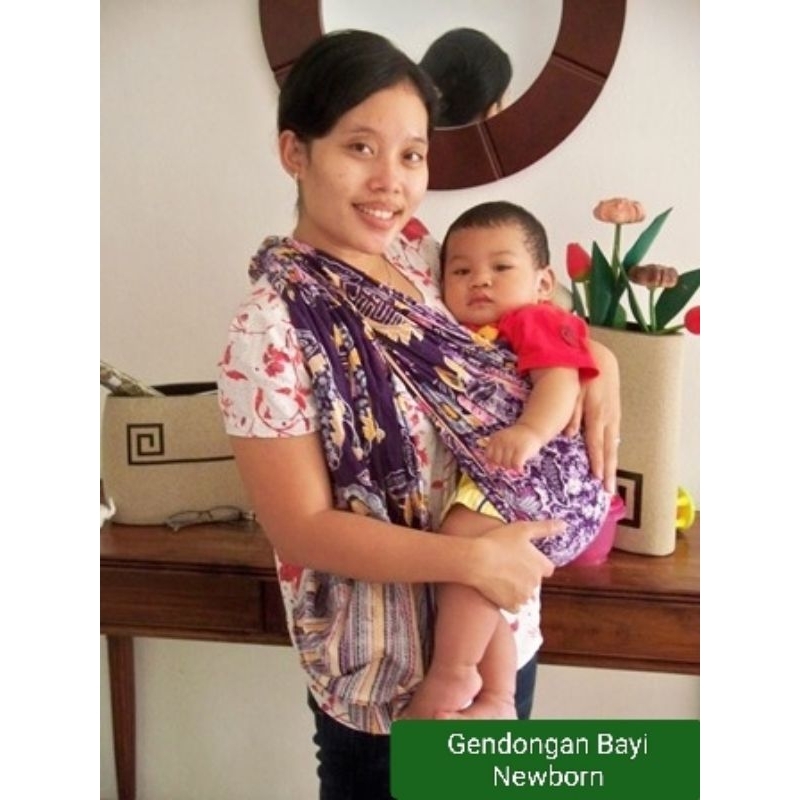 Batik baby carrier cloth SPECIAL painting and liong | Batik sling cloth ...