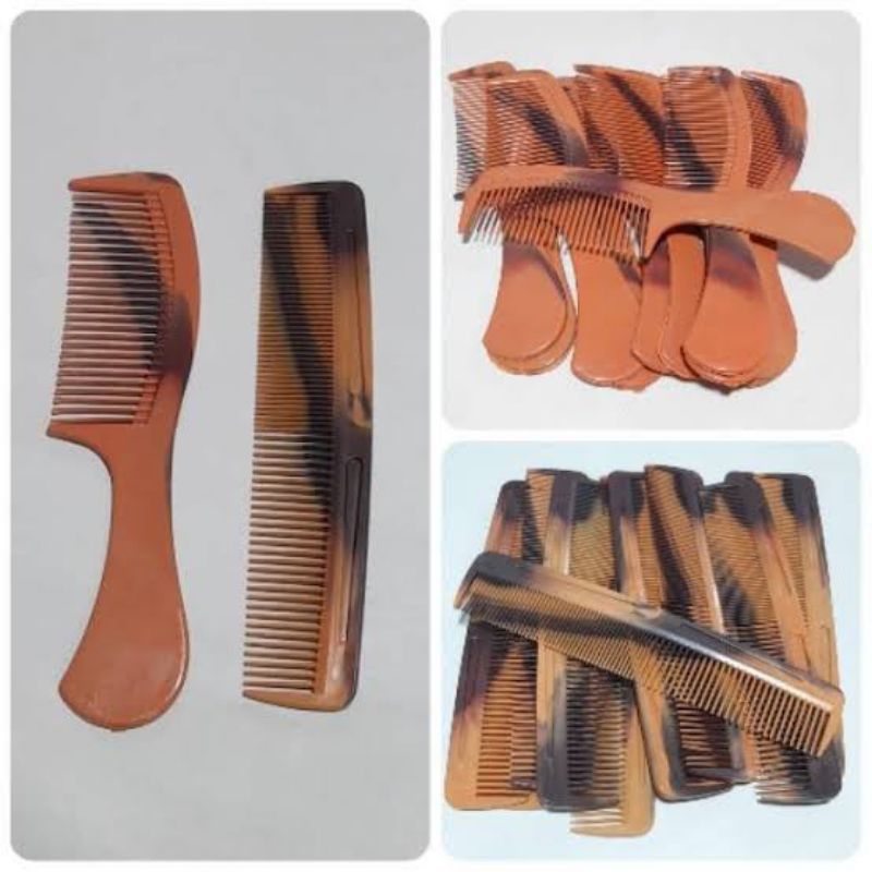 Old School Brown Hair Comb 20cm Straight Comb 20cm Handle Pocket ...