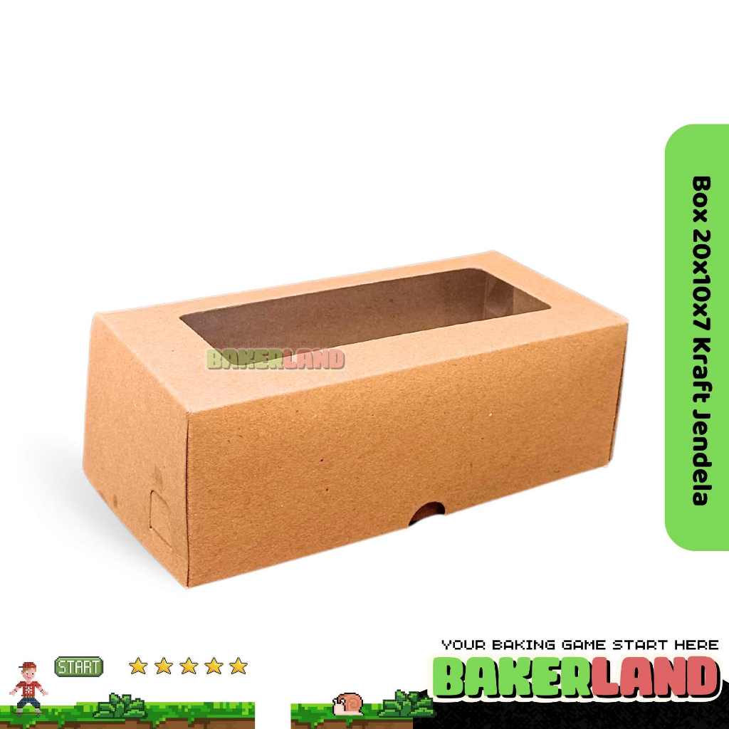Box 20x10x7 Window Lamination / Roll Bolu Box / Bomboloni Box ...