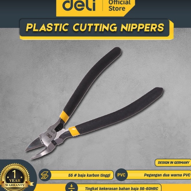 Laris Deli Plastic Cutting Nippers 6 inch Wire Cutting Pliers Carbon ...