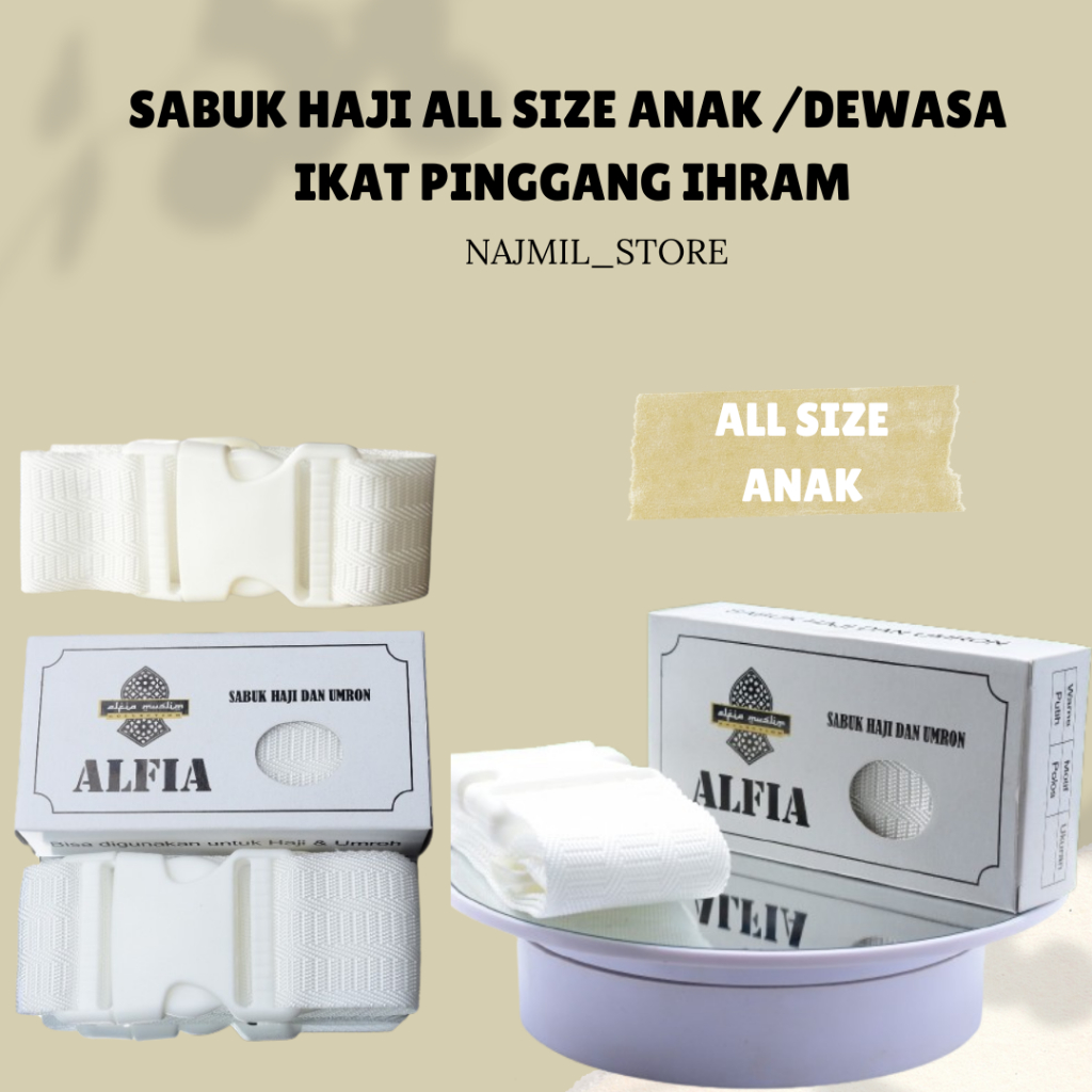 All SIZE HAJJ belt FOR CHILDREN / ADULTS IHRAM belt FOR CHILDREN / Hajj ...