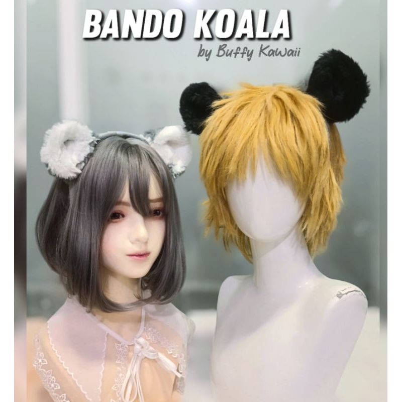 Bando character ears animal koala bear cute bear cosplay gils kawaii ...