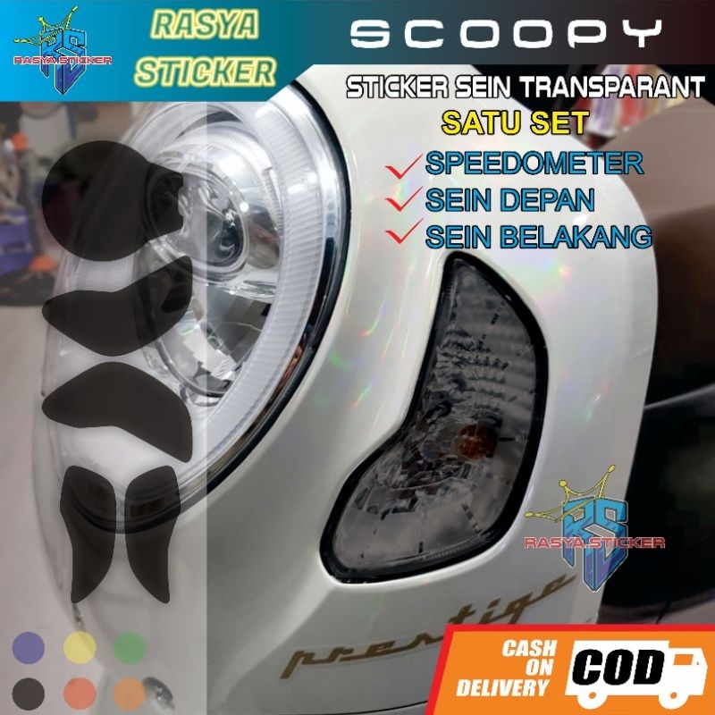 Honda Scoopy turn signal and speedometer stickers 2021 2022 2023 2024 ...