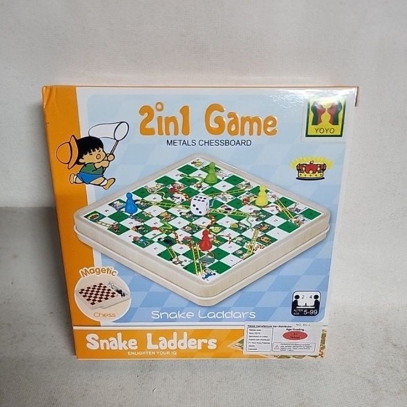 2 in 1 Magnetic Snakes and Ladders and Chess Toy | Shopee Singapore