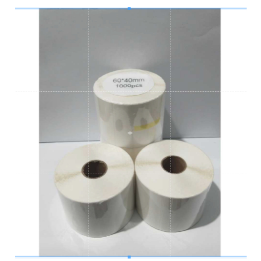 BARCODE LABEL 60x40 mm DIRECT THERMAL STICKER PAPER CONTENTS 1000 pcs ...