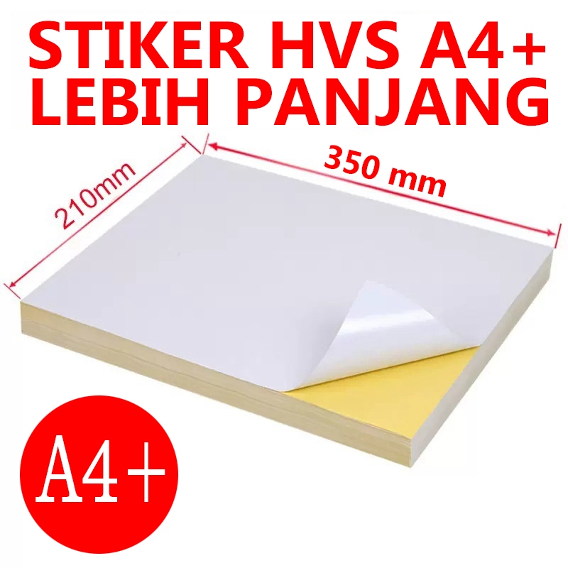 Hvs A4+ Sticker 21 X 35 CM (Dozen) | Shopee Singapore