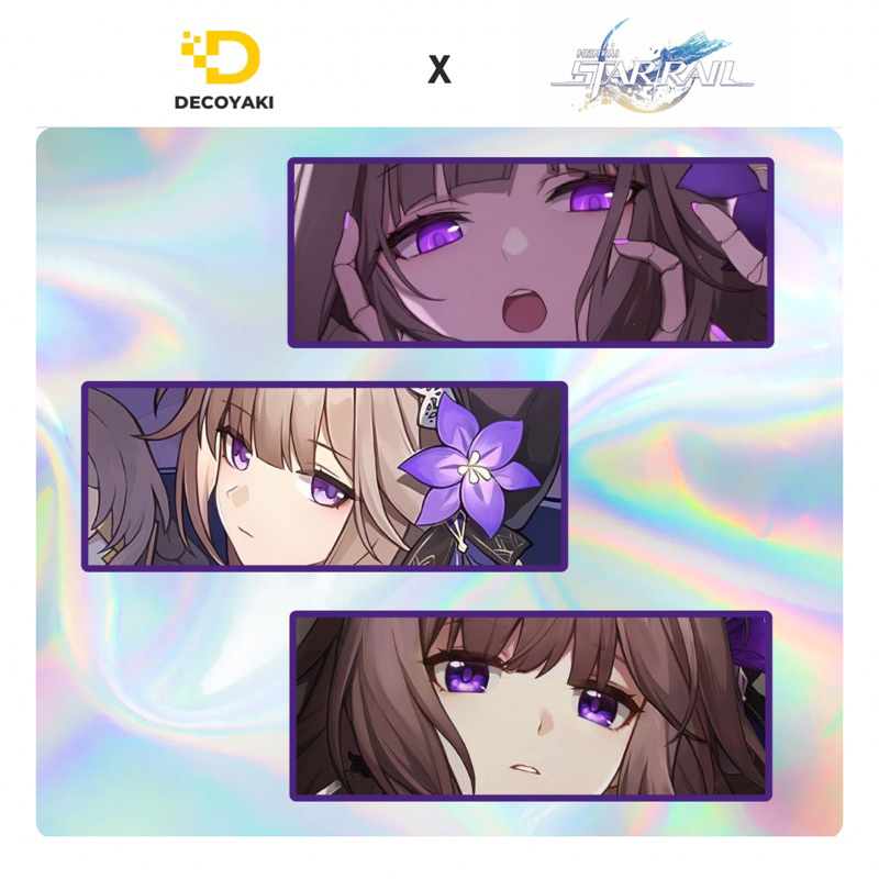 Herta Honkai Star Rail Hologram Slap Sticker, Herta Honkai Star Rail ...