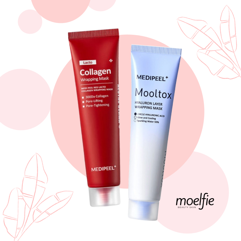 Medipeel MEDI-PEEL RED LACTO COLLAGEN WRAPPING MASK / MOOLTOX HYALIRON ...