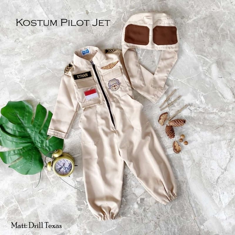 Jet pilot costume FREE hat/boy's pilot costume/children's pilot clothes ...