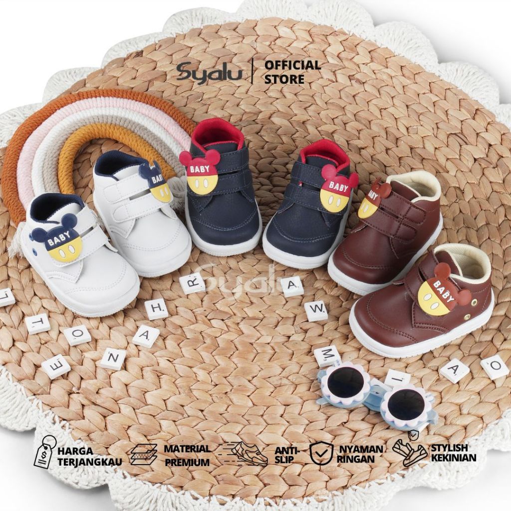 Syalu Boys' Shoes Ages 1-2 Years with a Cit Cit Sound MBS | Shopee ...