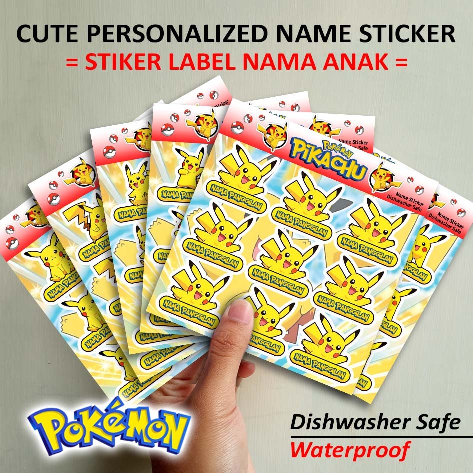 Children's NAME LABEL STICKER CUSTOM STICKER NAME TAG CUSTOM LABEL ...