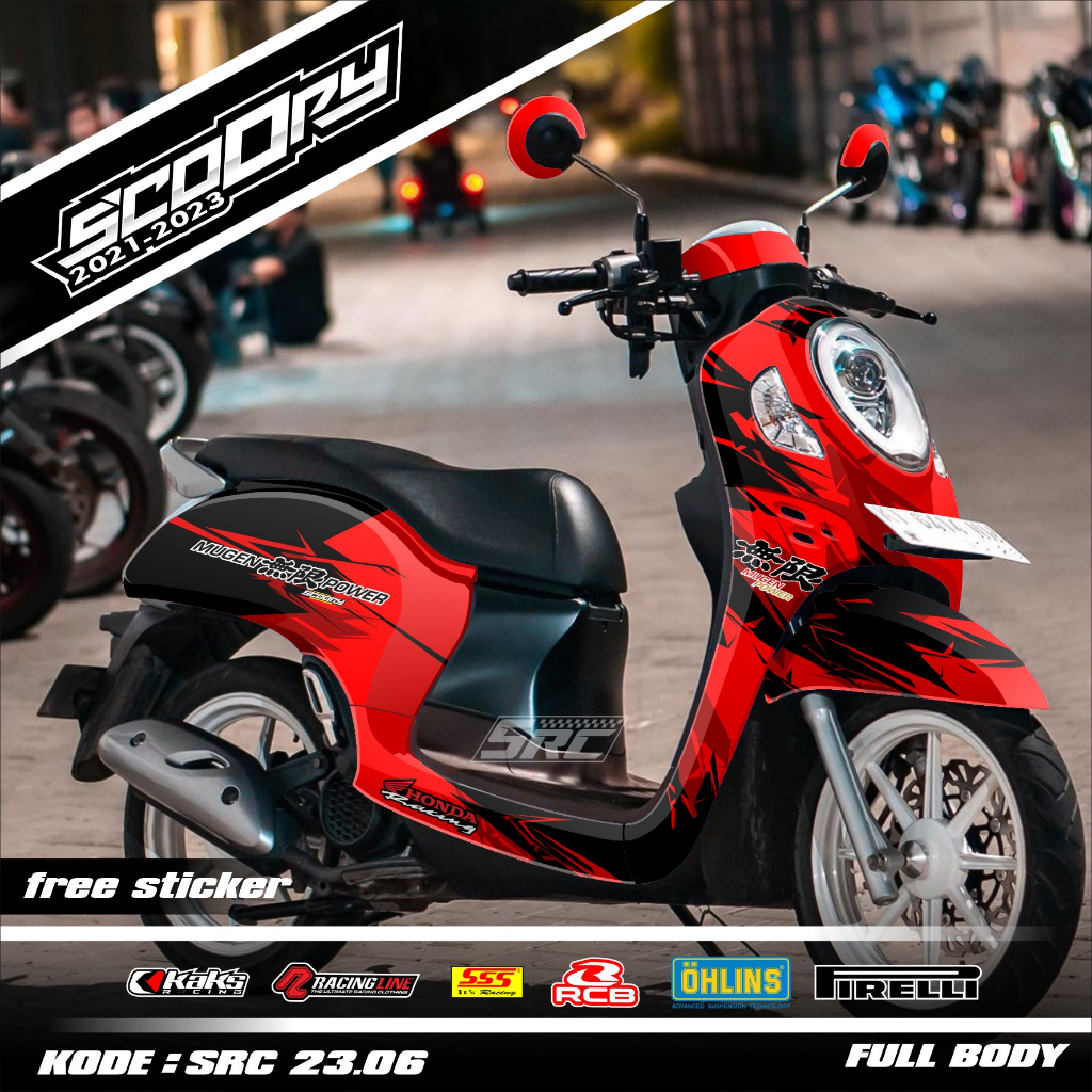 Full Body Scoopy Decal Sticker Honda Scoopy New 2020 2021 2022 2023 ...