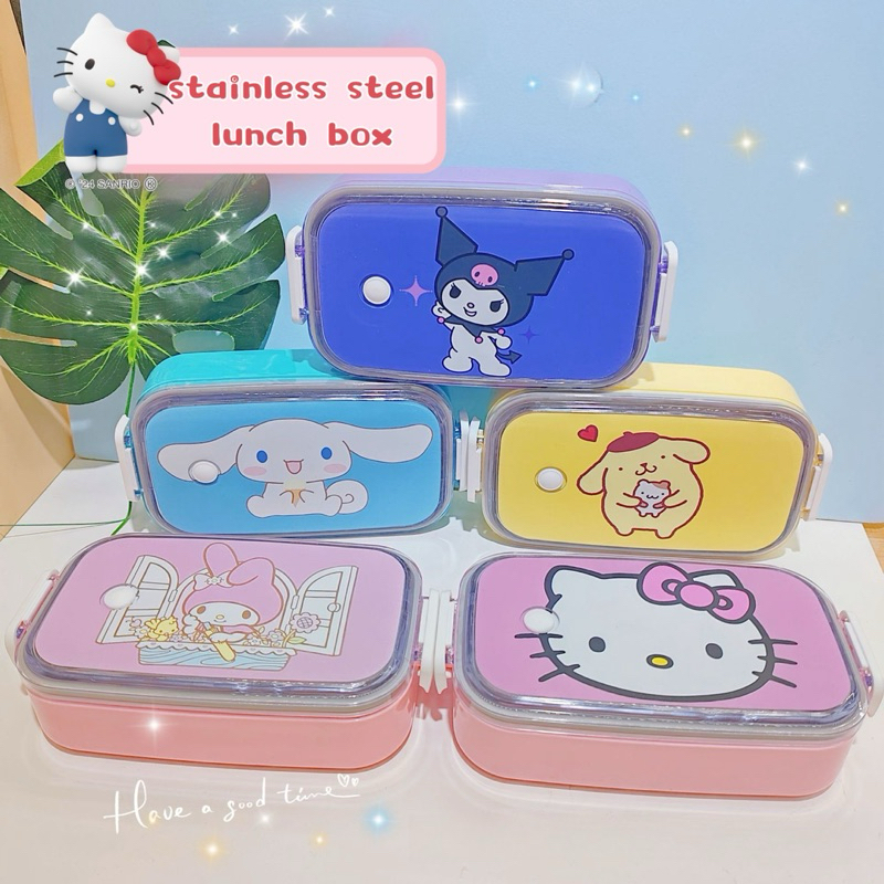 Melody kuromi Cinnamoroll Stainless Steel Lunch Box | Sanrio Snack Box ...