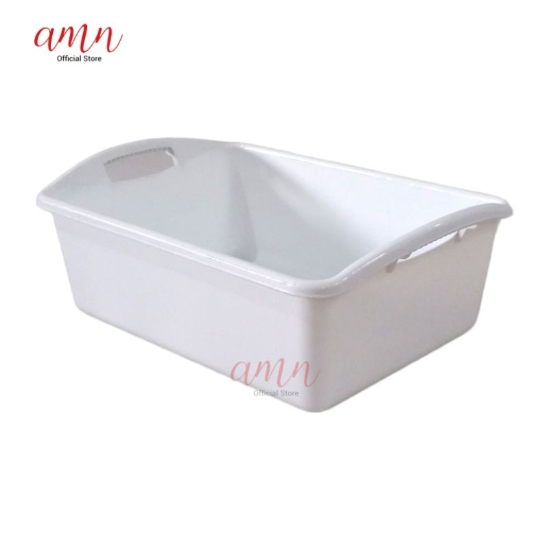 PUTIH Alexish Original Thick White Square Tub/White Cat Sand Tub ...
