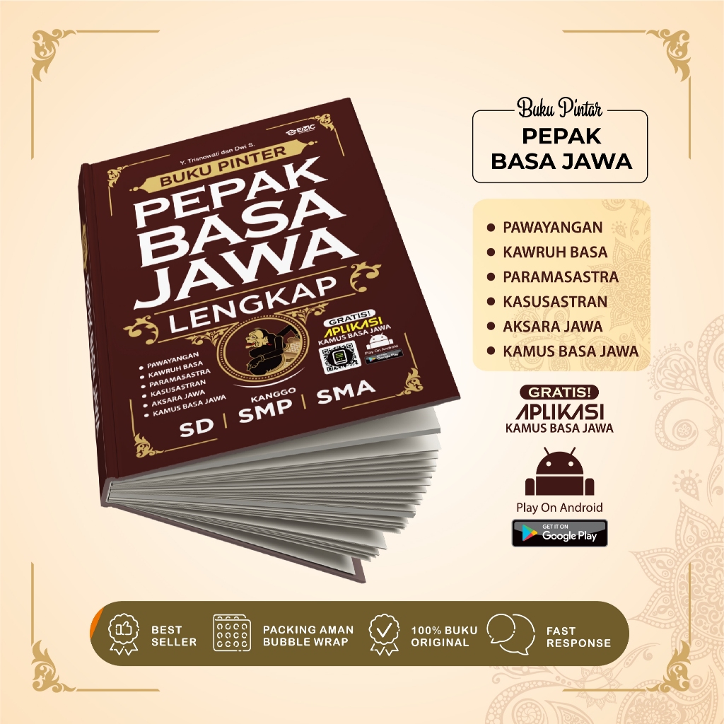 Javanese Language Book SD, SMP, SMA Pinter Pepak Basa Jawa Complete ...