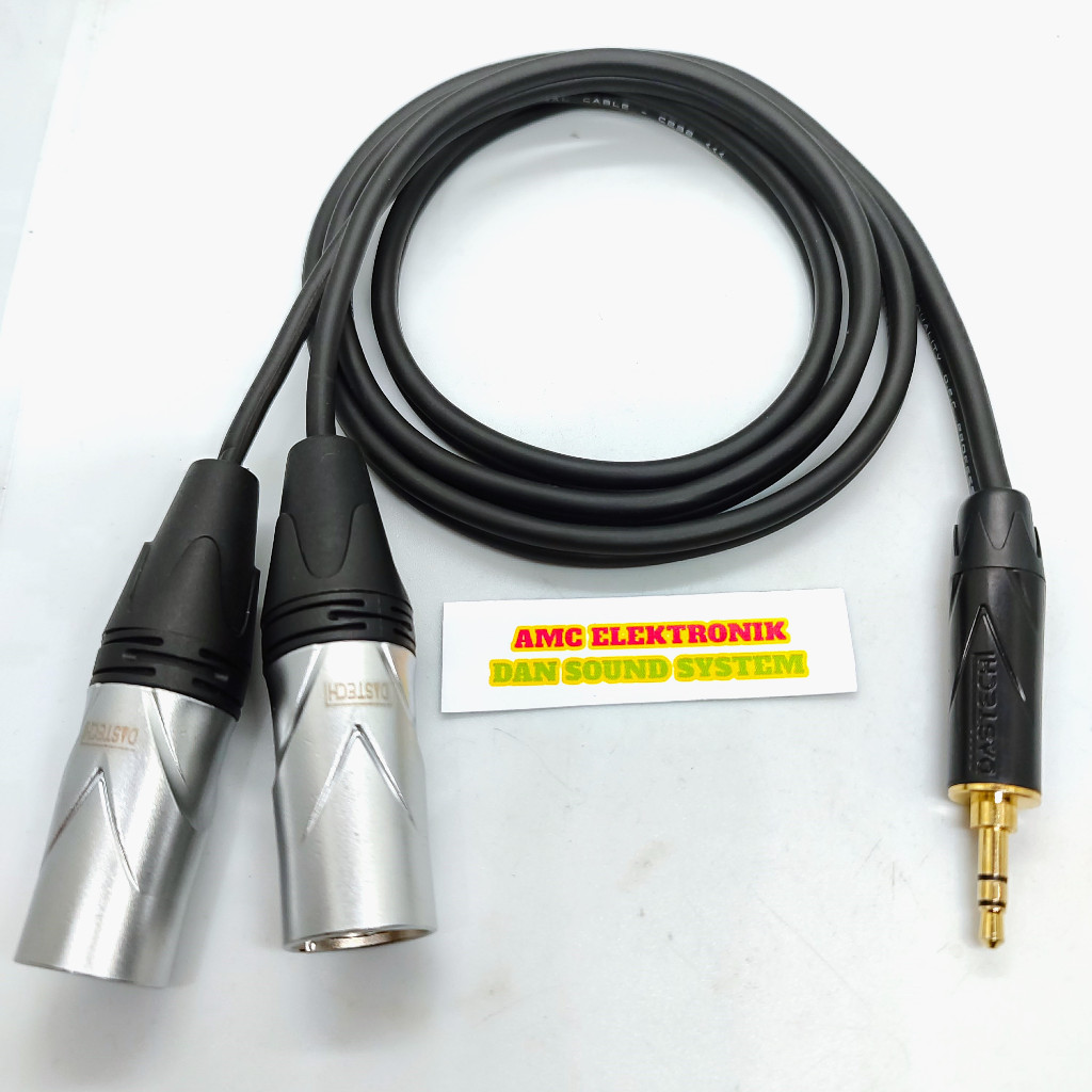 HP to MIXSER JACK 3.5 to DUAL XLR CANON MALE INPUT cable FULL PRODUCT ...