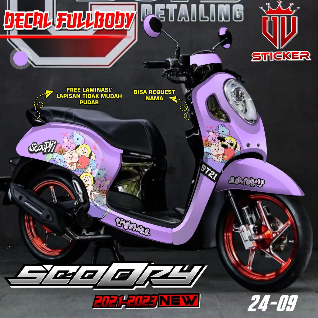 Decal Sticker Full Body Honda Scoopy Prestige 2021 2022 2023 2024 ...