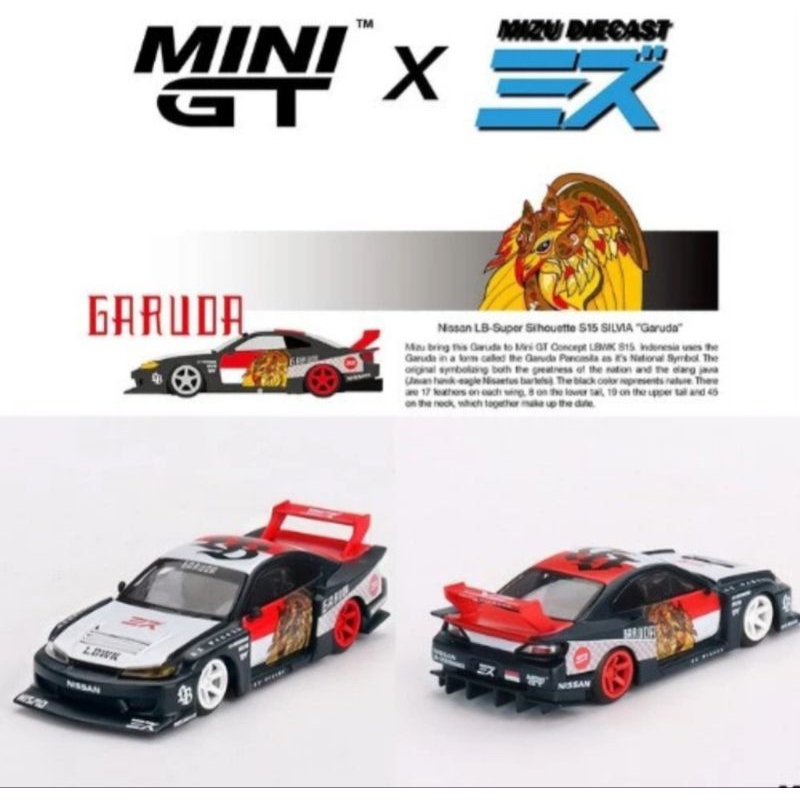 Mini GT 652 LB-SUPER SILHOUETTE NISSAN SILVIA S15 "GARUDA" MINI GT VS ...