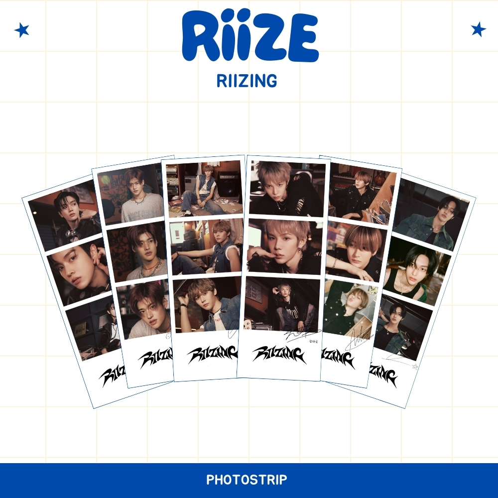 Photo STRIP RIIZE RIIZING (PRICE 1 PCS + 2 SIDES LAMINATED) PHOTO OF ...