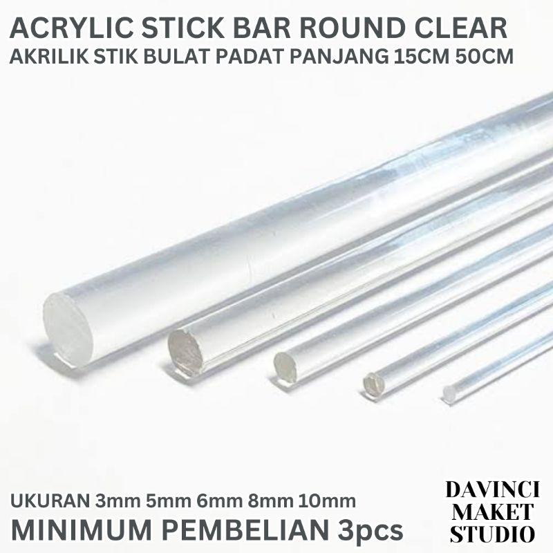 Acrylic Stick Round Solid Rod - Solid Round Acrylic Stick 3mm 5mm 6mm ...