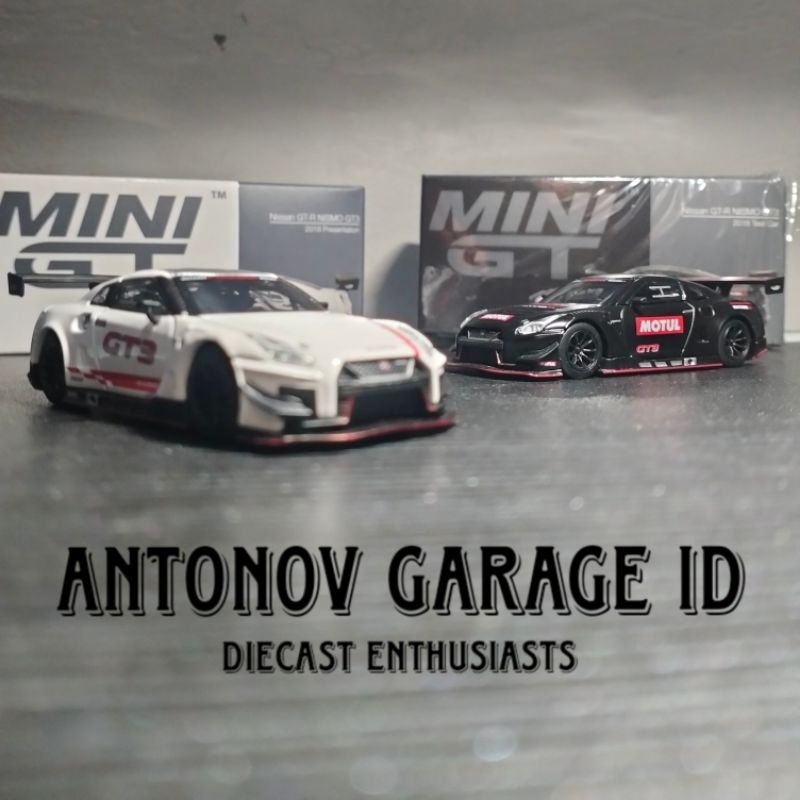 Mini GT 327 336 Nissan GT-R Nismo GT3 2018 Presentation / Test Car BOX ...