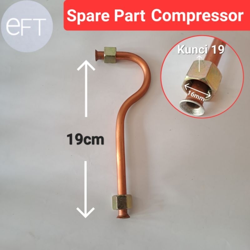 Compressor Question Mark Pipe 1/4HP Discharge | Shopee Singapore