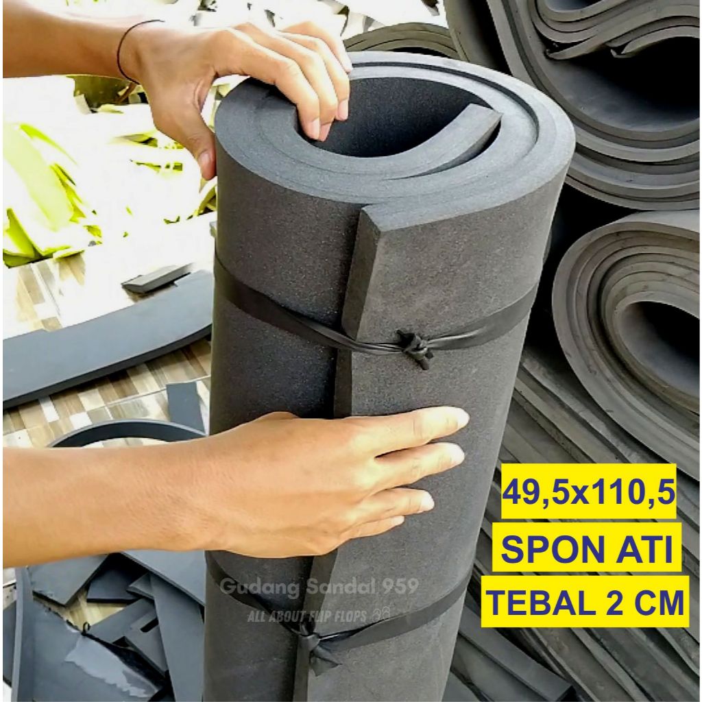 HITAM Ati SPON / ATI FOAM / EVA SPON 2 CM THICK BLACK COLOR 49,5 CM ...
