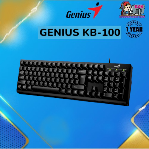 Genius KB100 smart keyboard USB wired KB-100 smart key black KB 100 ...