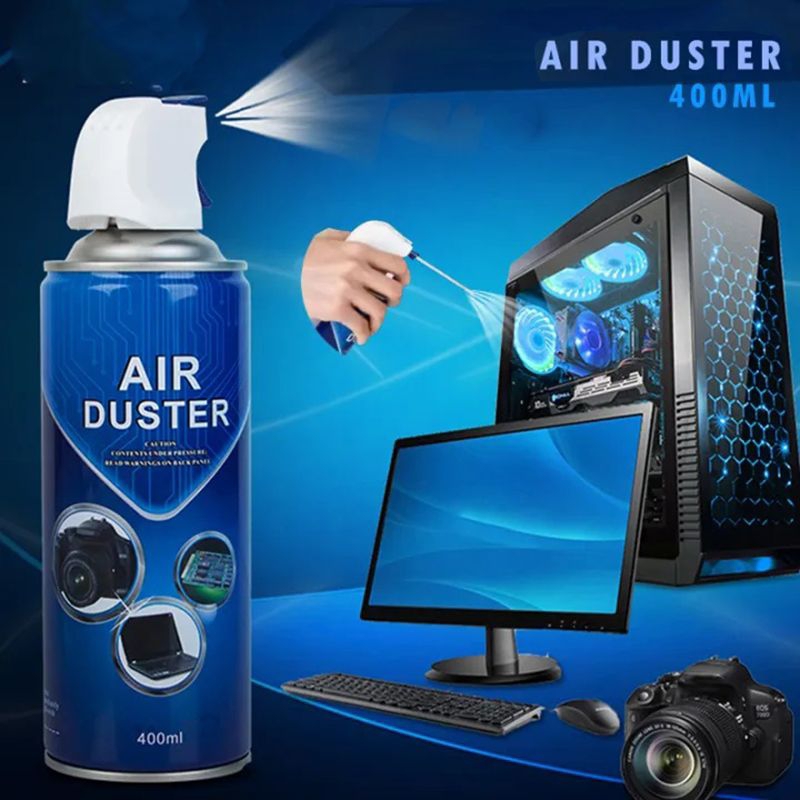 Air Duster High Pressure Electronic Cleaning Air Spray 400ml | Shopee ...