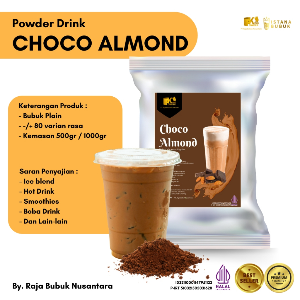 Choco Almond Drink Powder Chocolate Flavored Drink Powder Almond Powder ...